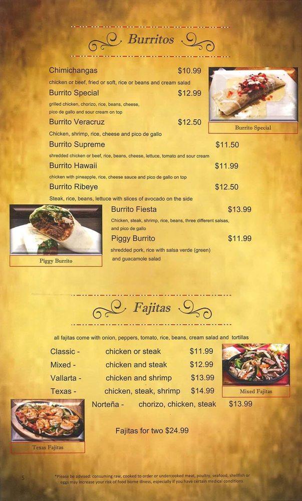 Menu at Mezcal Mexican Grill restaurant, Hampton
