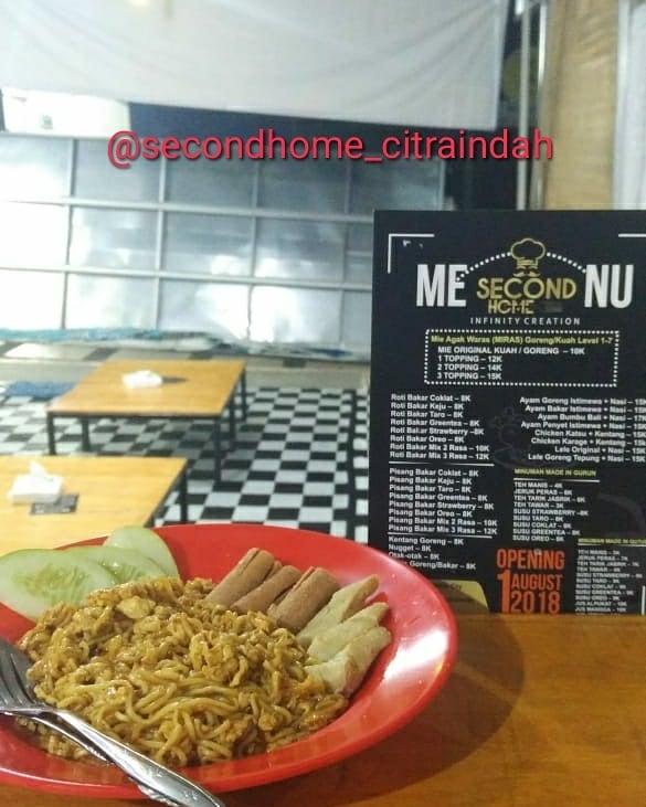 Menu at Kedai Secondhome cafe, Jonggol