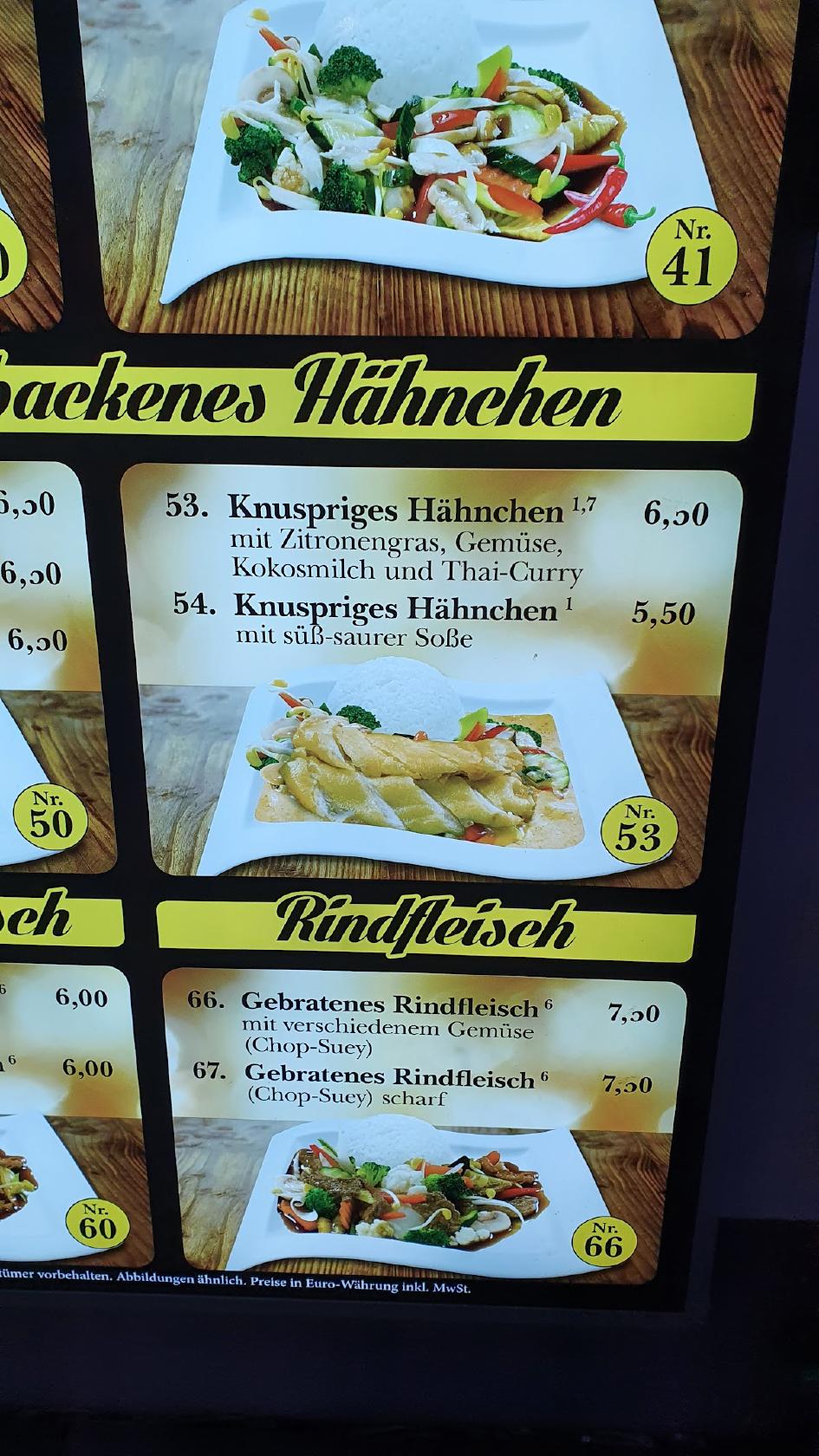Speisekarte von May May restaurant, Magdeburg