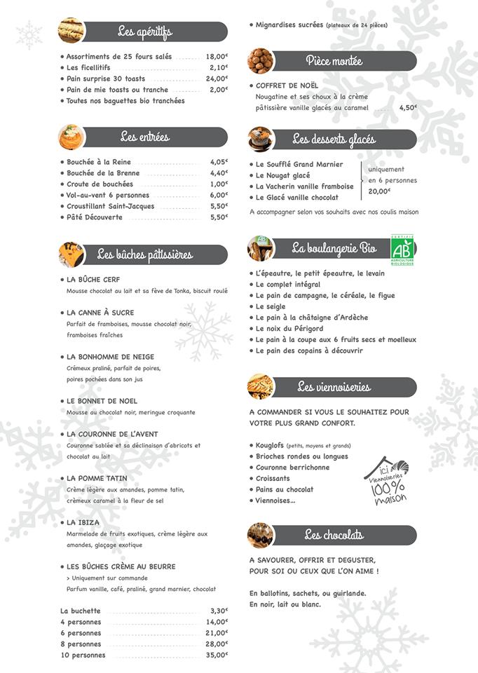 Menu au O'Pain Cacao, Le Poinçonnet