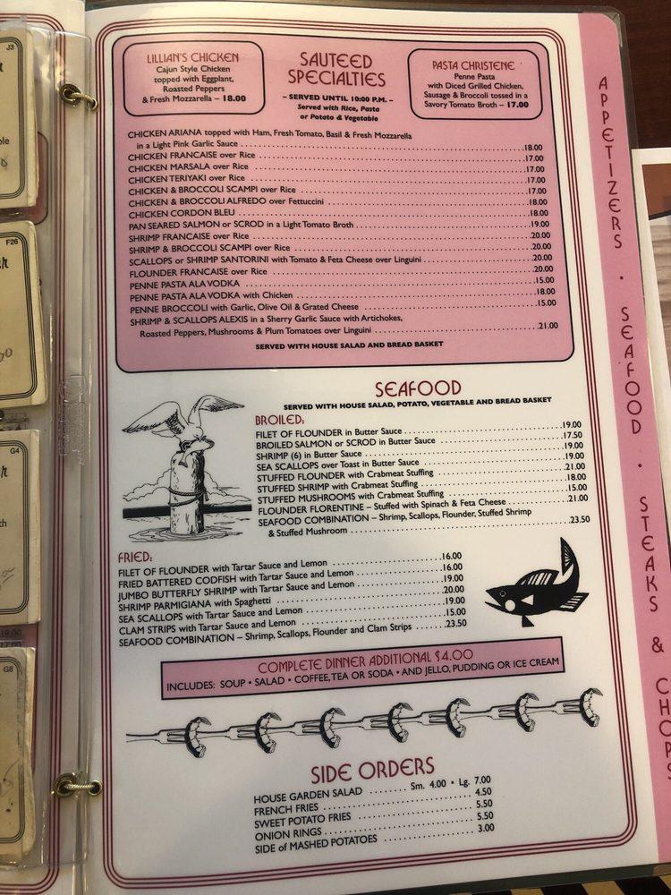 Menu at Sand Castle Diner restaurant, Beachwood