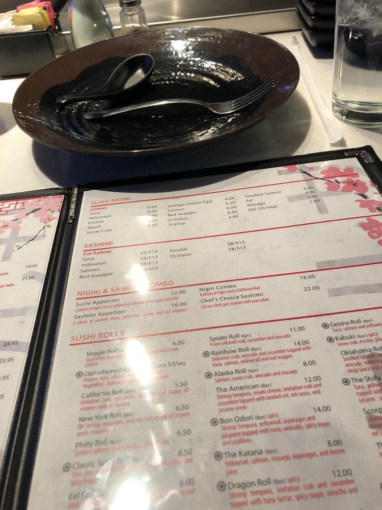 Menu at Tokyo Garden restaurant, Tulsa, E 108th St Ste X-10