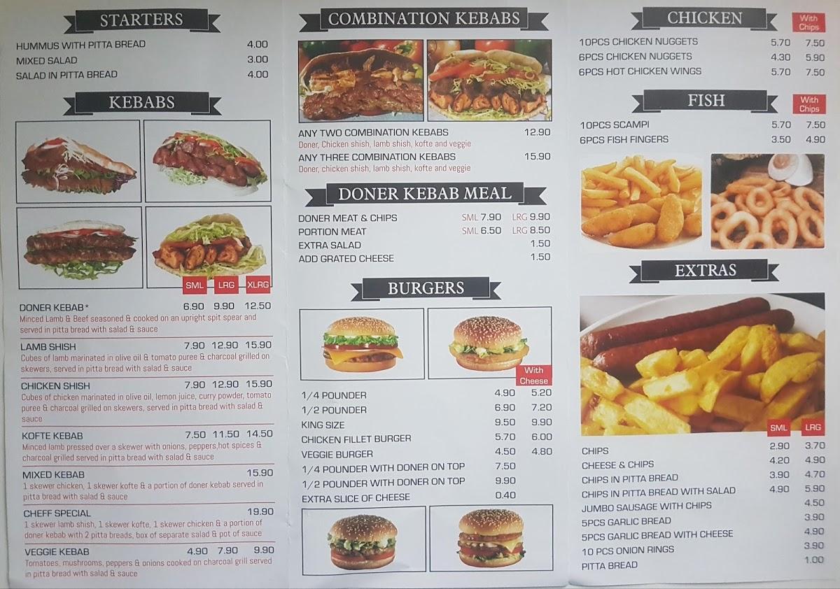 Menu at Central Grill, Wadhurst