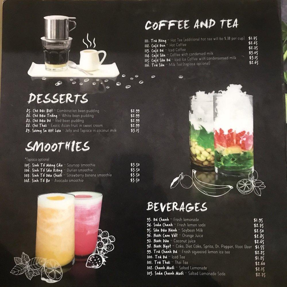 Menu at Pho Ben restaurant, Sugar Land, Wescott Ave Ste. 238