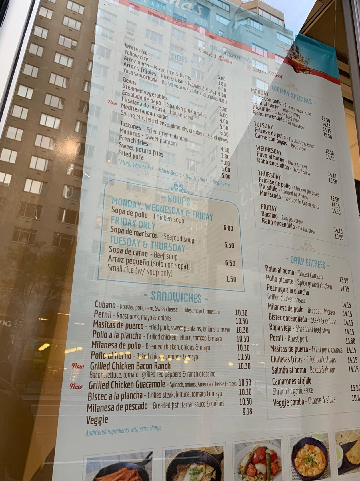 Menu at Tina's Cuban Cuisine - 3rd.Ave. restaurant, West New York, 940 ...