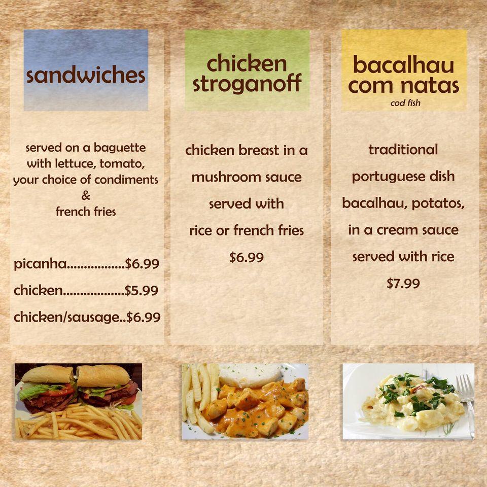 Carta de parrilla Farofa Taste of Brazil, Sweetwater