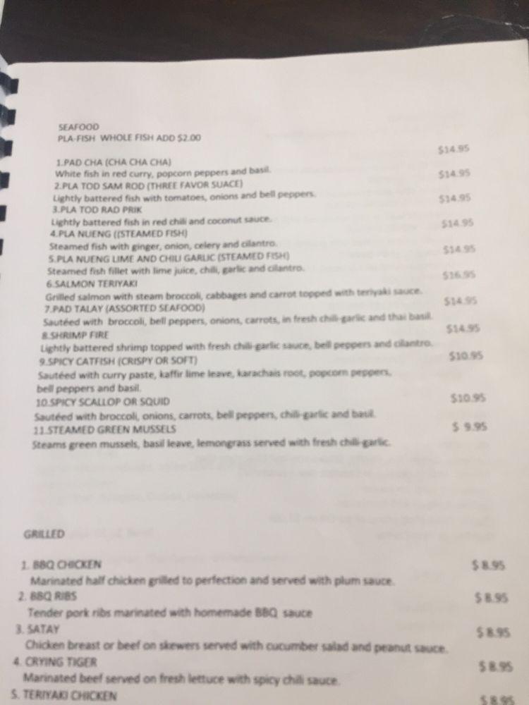 Menu at Fortune House restaurant, Los Angeles