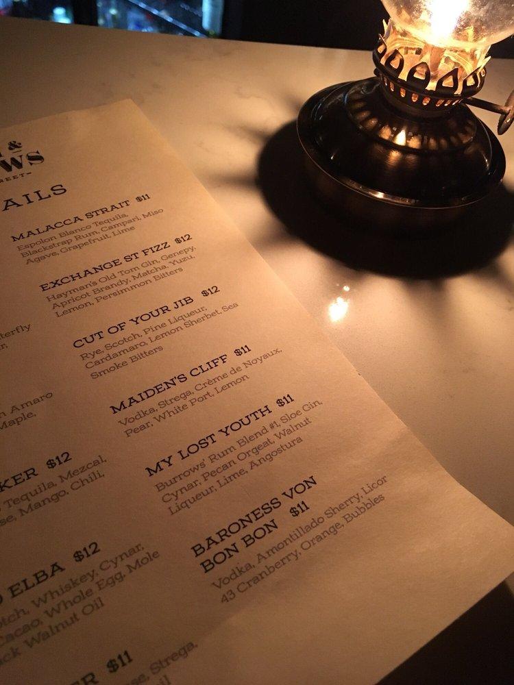 Menu at Blyth & Burrows pub & bar, Portland