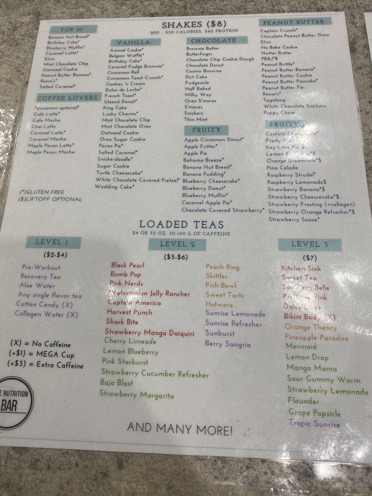 Carta de NB Memphis (Nutrition Bar), Memphis
