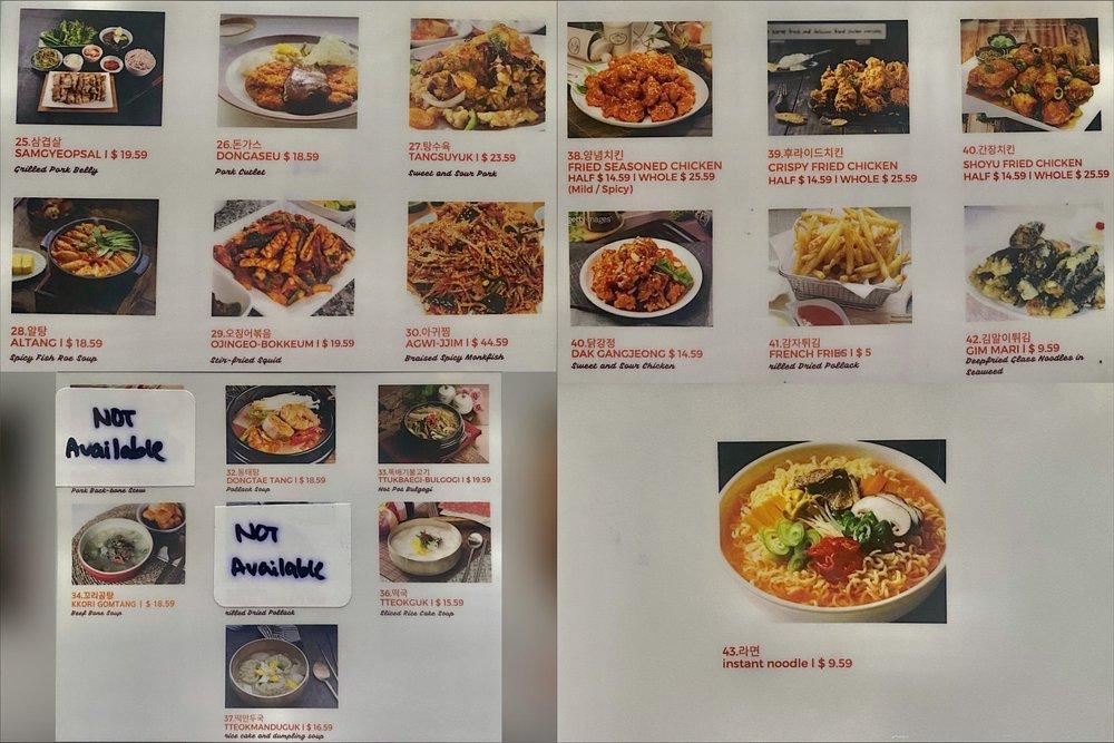 Menu at Yoon's Kitchen Korean Food & Chicken restaurant, Hilo