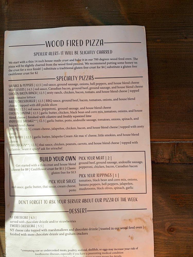 Menu at Blue Skye Brewery and Eats pub & bar, Salina