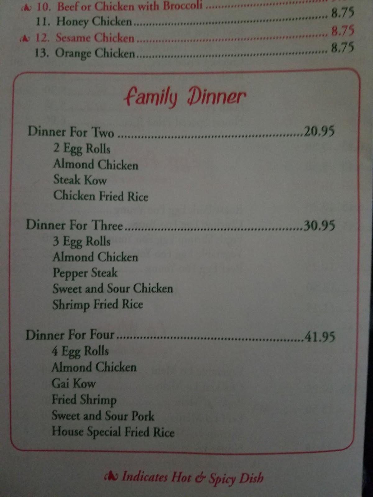Menu at China Chef restaurant, Romulus, Wayne Rd