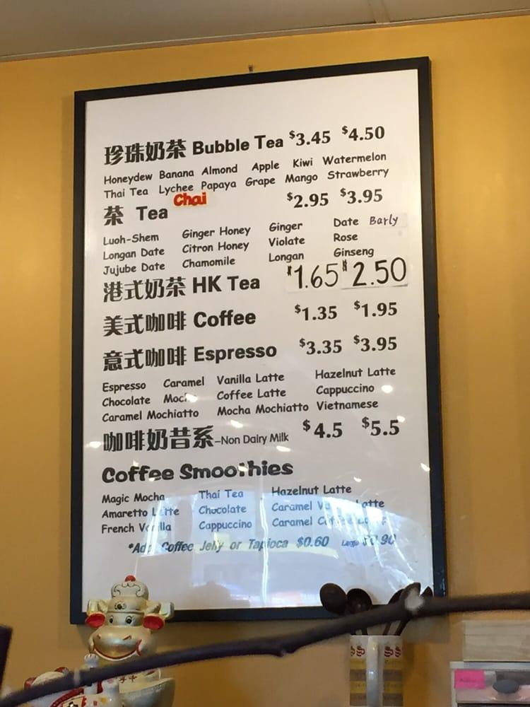 Menu at Koko Bakery, Cleveland