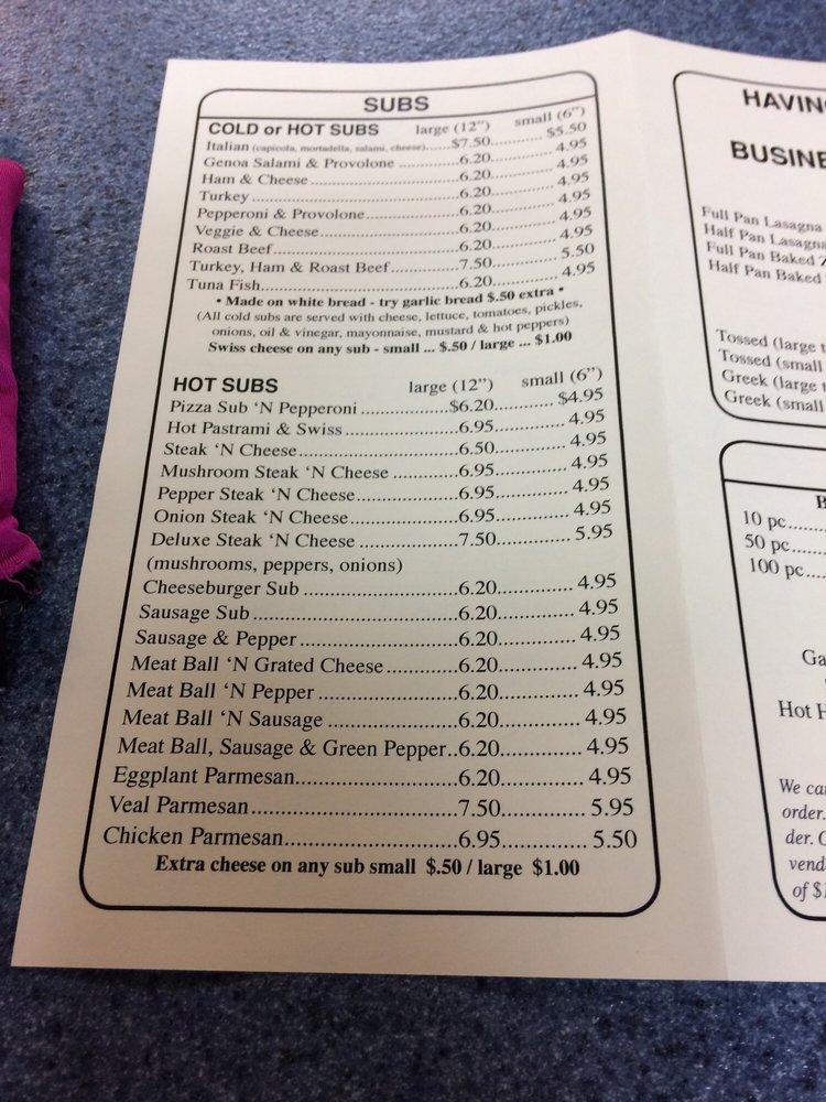 Menu at Verona Café pizzeria, Apopka