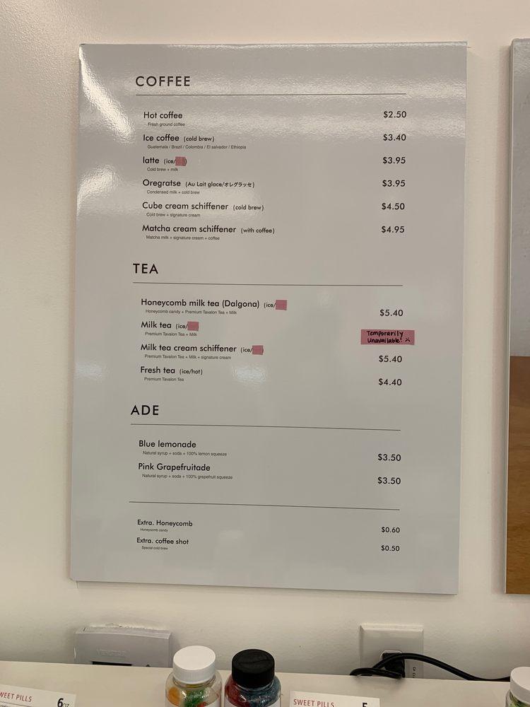Menu at Flippoly cafe, Buena Park