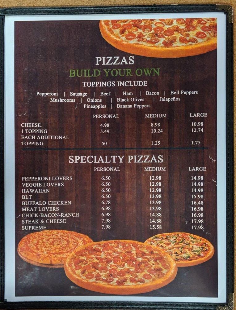 Menu at Main Street Pizza & Wings pizzeria, Butler, 8 W Main St