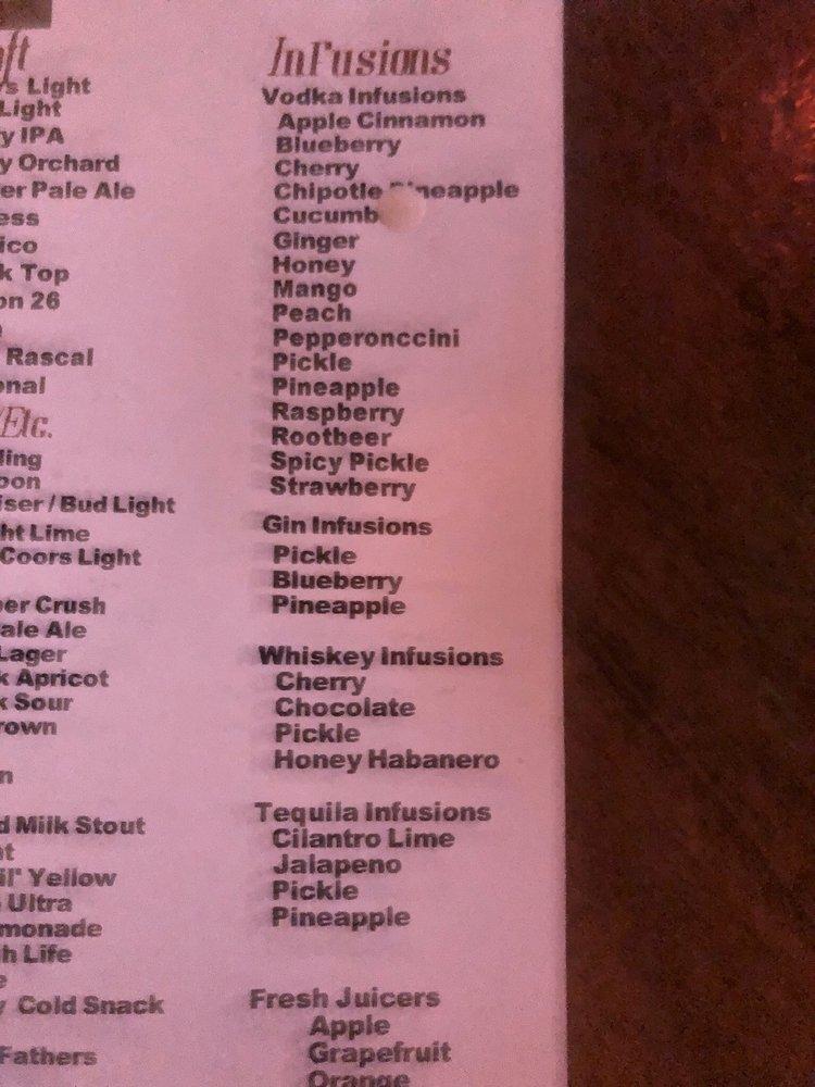 Menu at The Refinery pub & bar, Denver