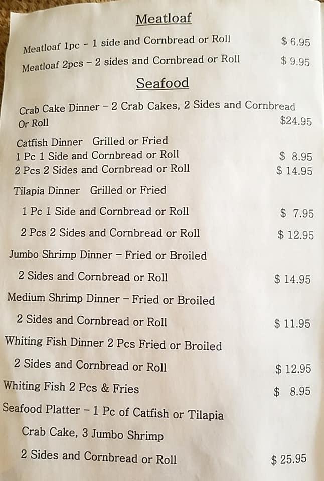 Menu at Crossroads 30/301 Restaurant, USA