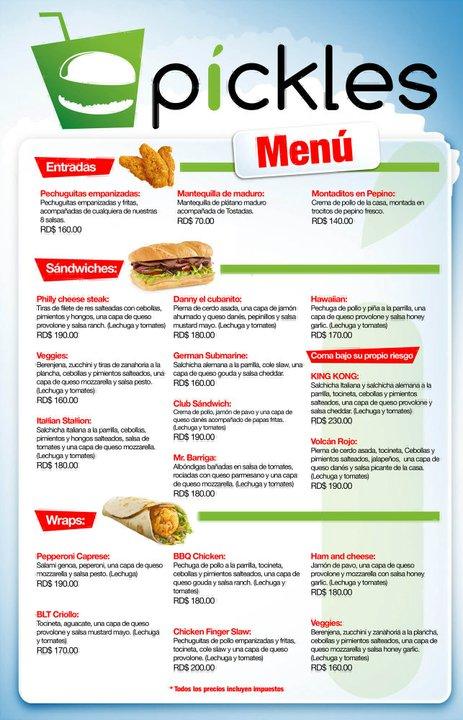 Carta de Pickles, Santo Domingo