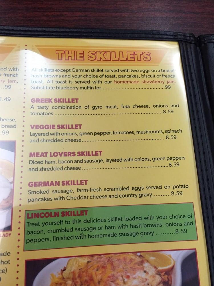Menu at Lincoln Square Pancake House Greenfield restaurant, Greenfield