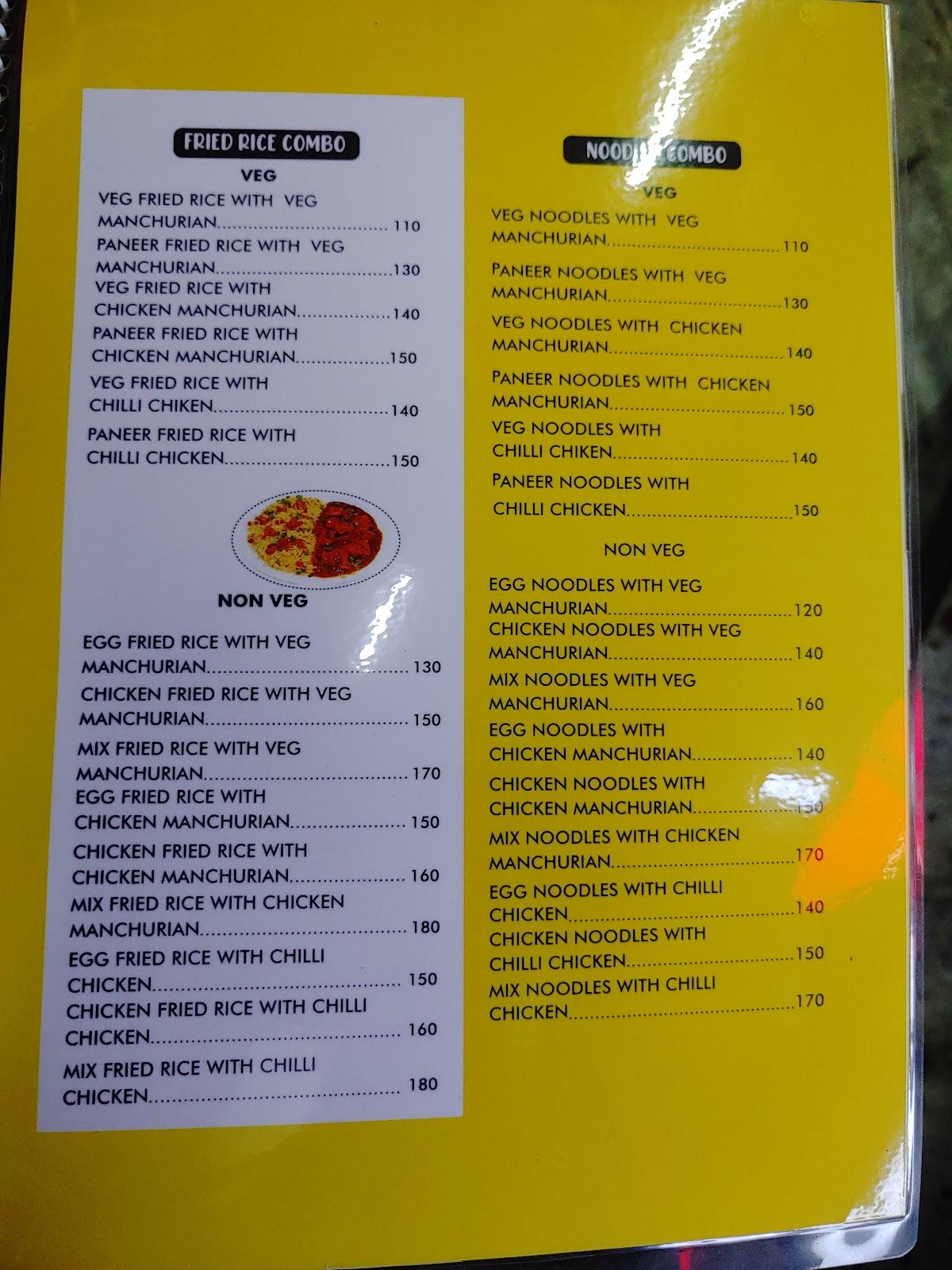 Menu at Momo Station, Guwahati, 5QHF+XW4