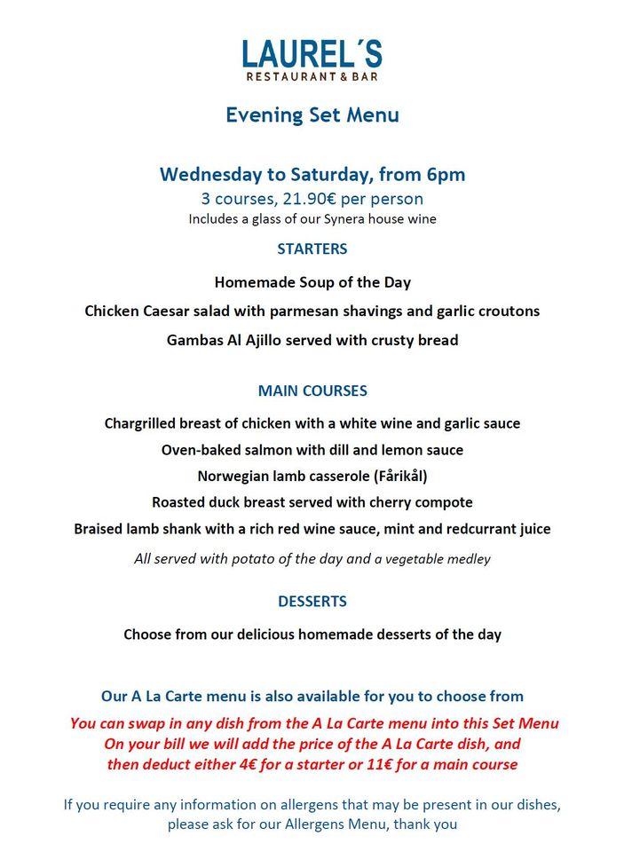Menu at Laurel’s Restaurant & Bar, Quesada