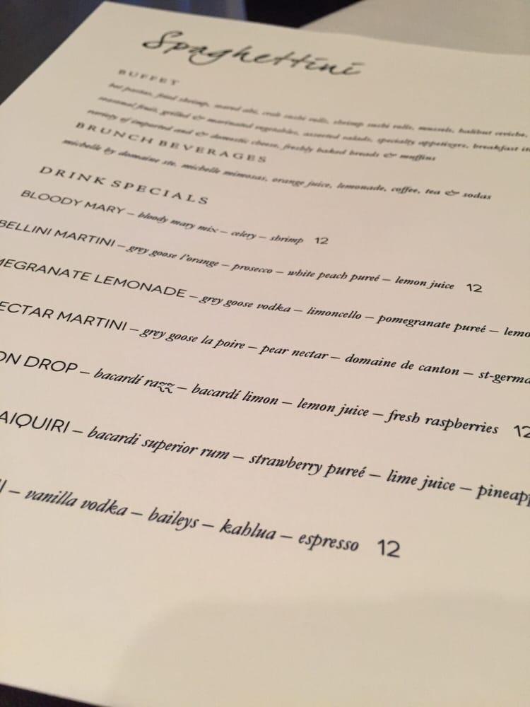 Menu at Spaghettini restaurant, Seal Beach, Old Ranch Pkwy