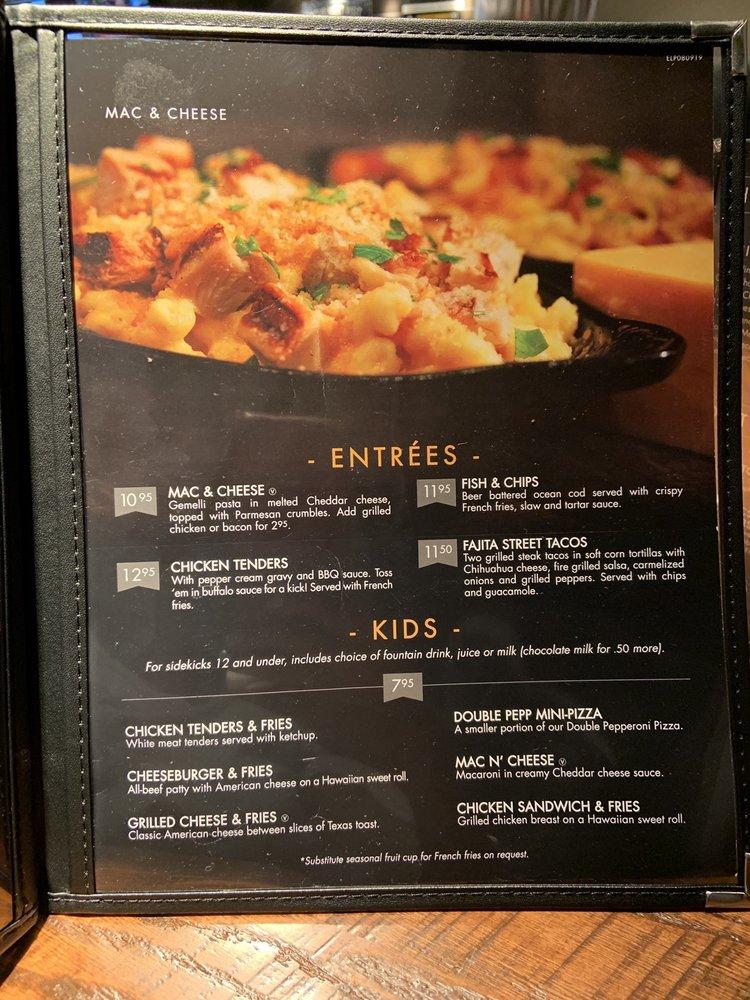 Menu at Flix Brewhouse restaurant, El Paso