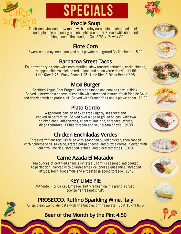 Menu at ANYWAY'S PUB - Oakbrook Terrace, Oakbrook Terrace
