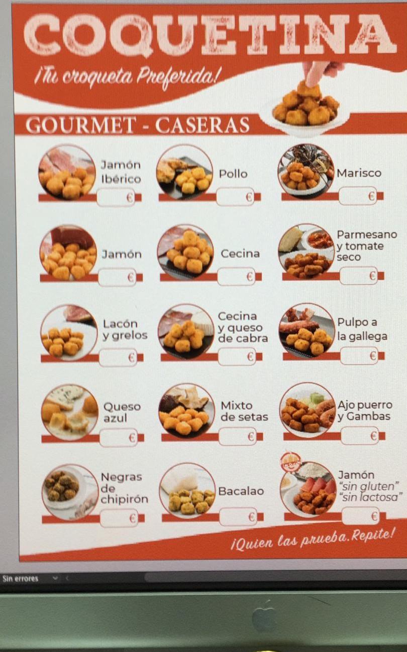 Menu at El Alamo restaurant, Tapia de Casariego, Lugar Rapalcuarto