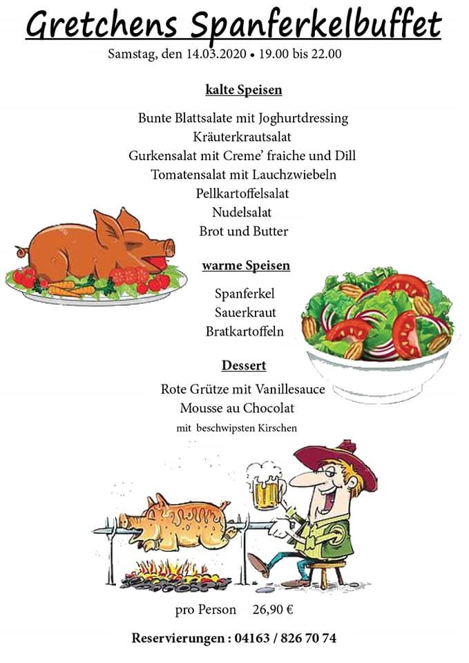 Speisekarte von Gretchens cafe, Horneburg