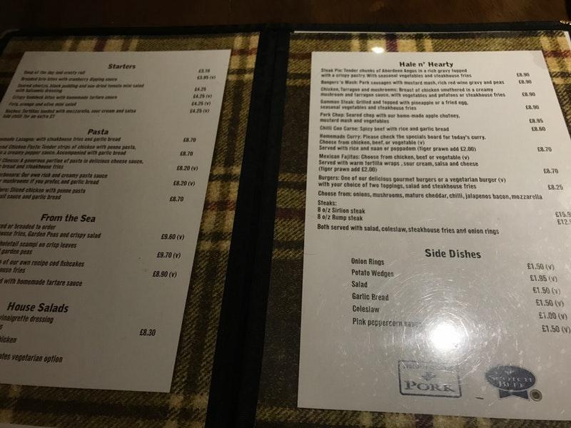 Menu at Invergowrie Inn pub & bar, Dundee