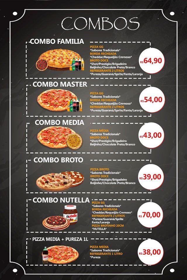 Menu em Pizzaria Continente Florianópolis SC, Florianópolis
