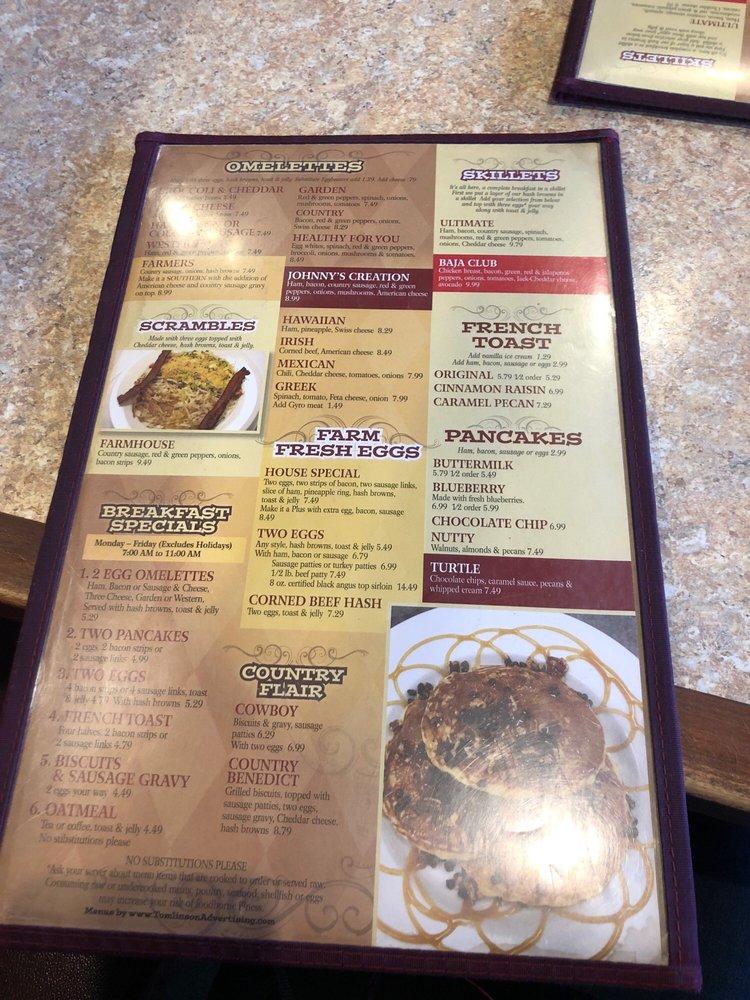 Carta de Romeo Family Restaurant, Romeo, Van Dyke Ave