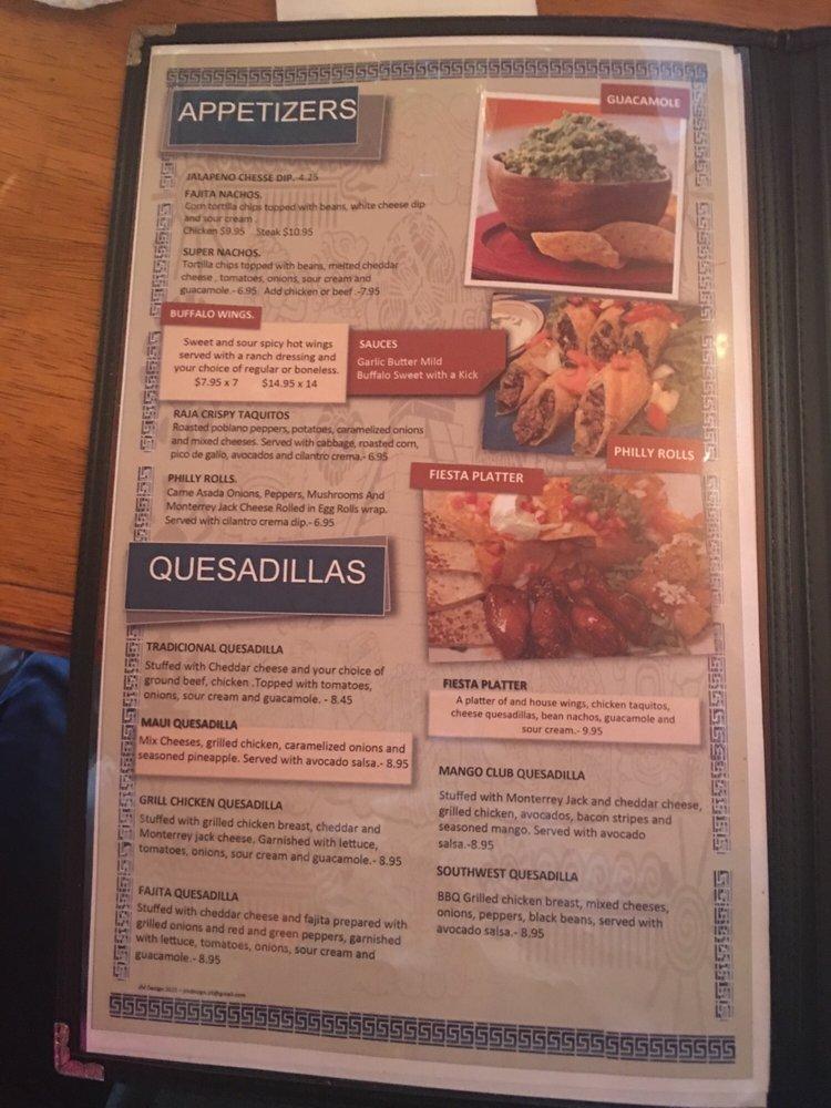 Menu at Zapata’s Restaurant, Cornelius, W Catawba Ave #102