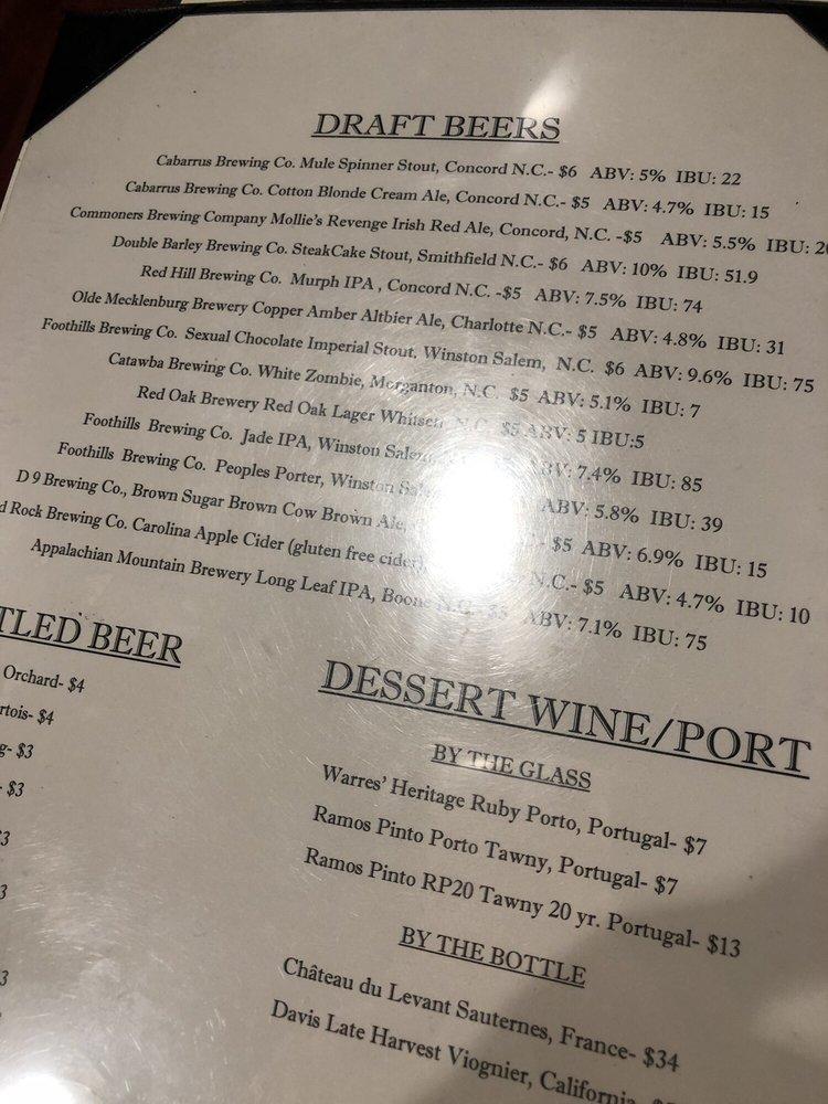 Menu at 73 & Main restaurant, Mount Pleasant