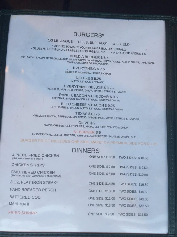 Menu at The Antler Pentwater pub & bar, Pentwater