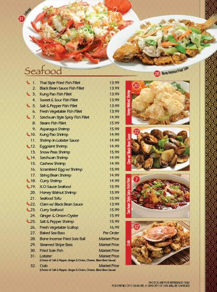 Menu at Four Seasons Chinese Restaurant, Clovis