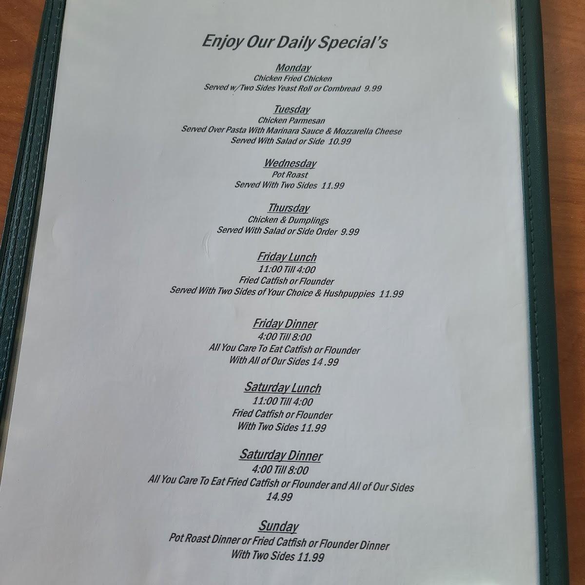 Menu at Neighbors Seafood & Chicken restaurant, Mobile