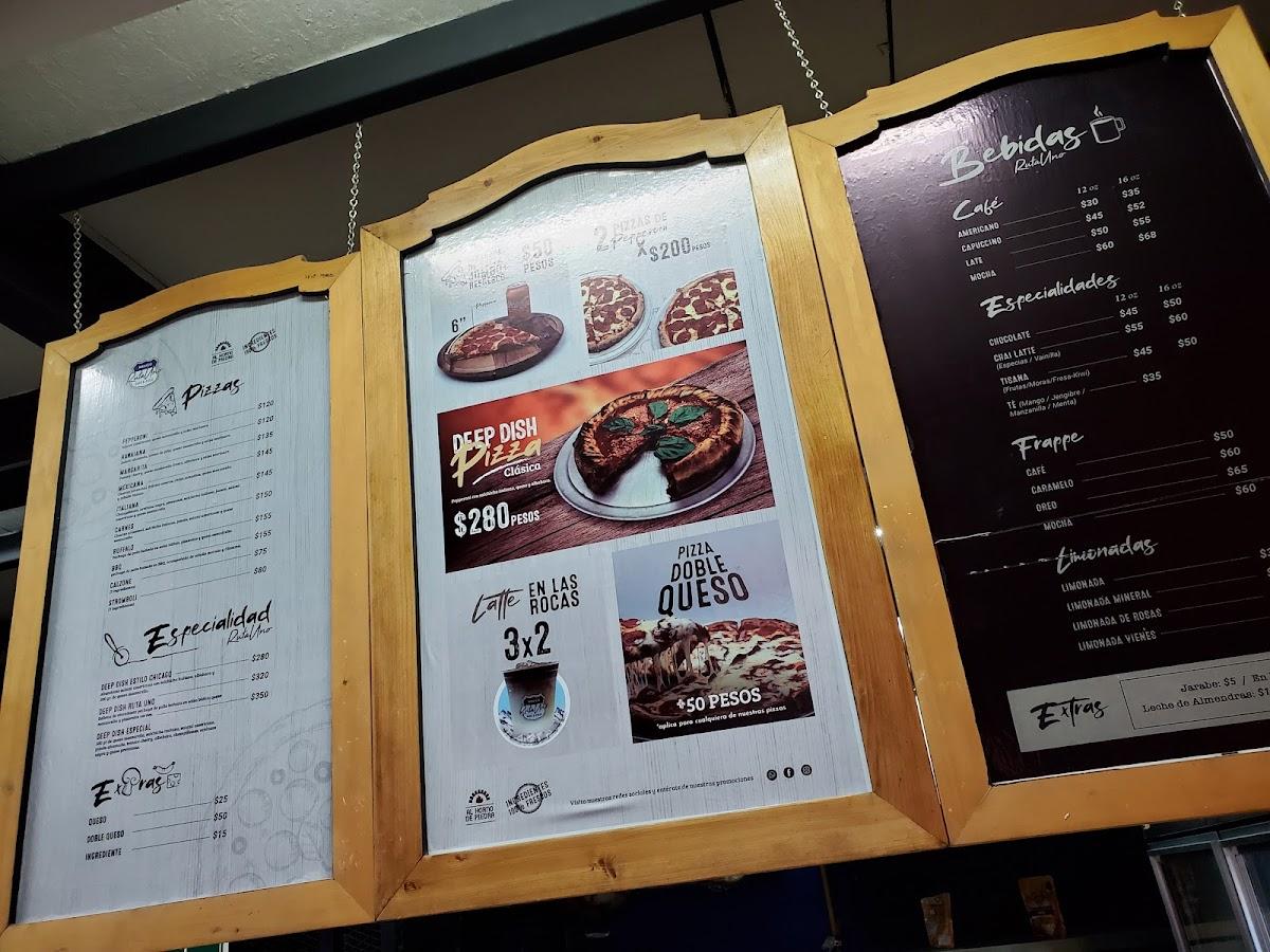 Menu at Ruta Uno Café y Pizza, Tijuana