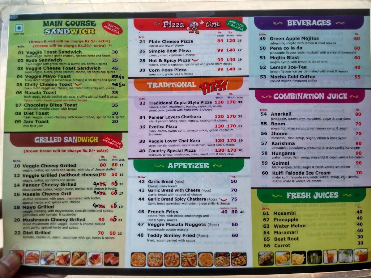 Menu at Gupta Sandwich, Navi Mumbai, No 4 and 2