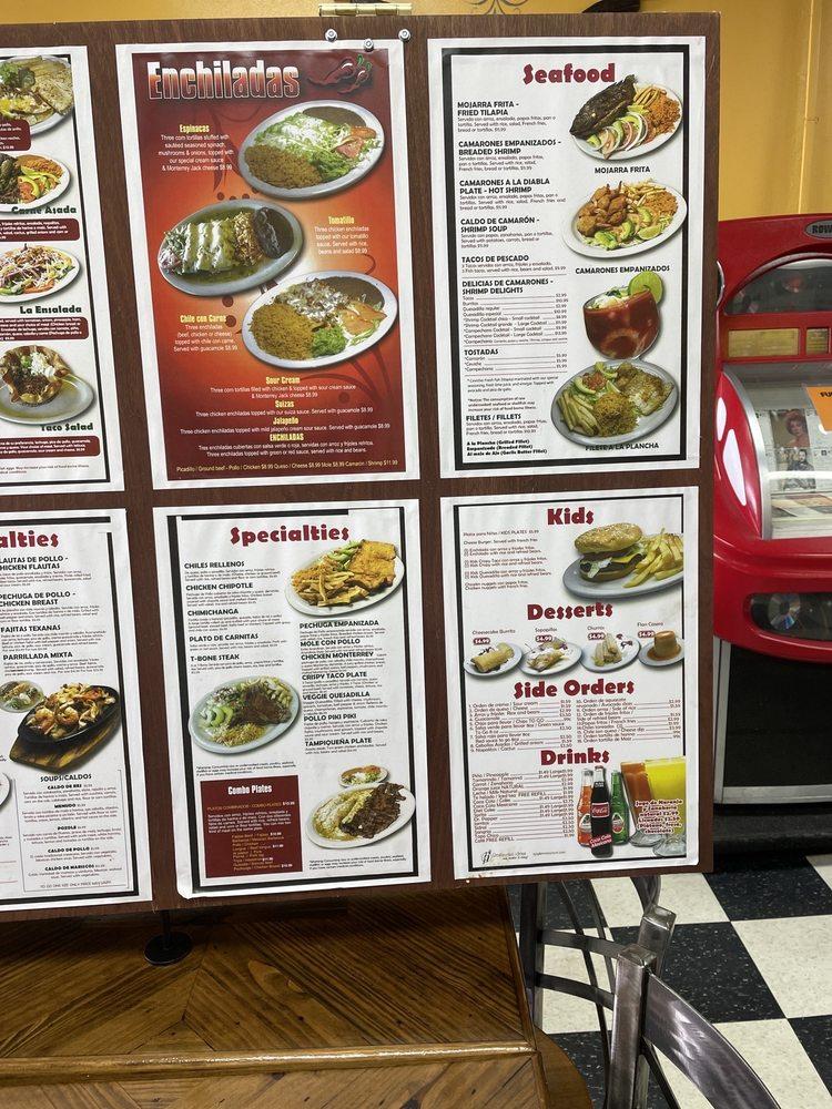 Menu at Taquerias Arandinas restaurant, Round Rock