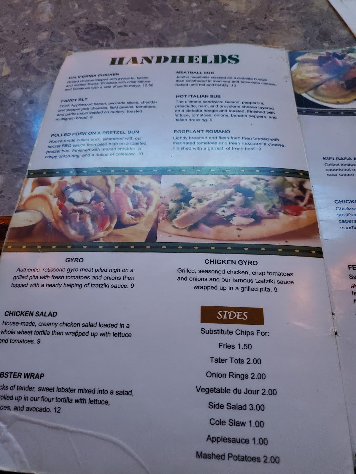 Menu at The Fairview Tavern pub & bar, Cleveland, Lorain Rd