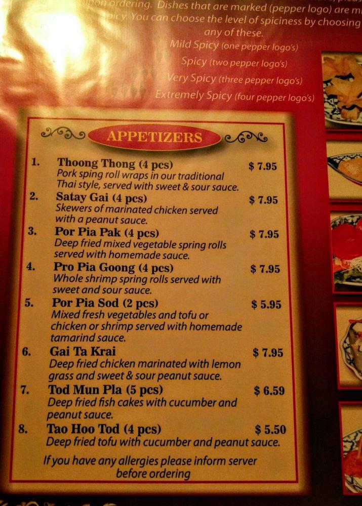 Menu at Thum's Kitchen restaurant, Cornwall