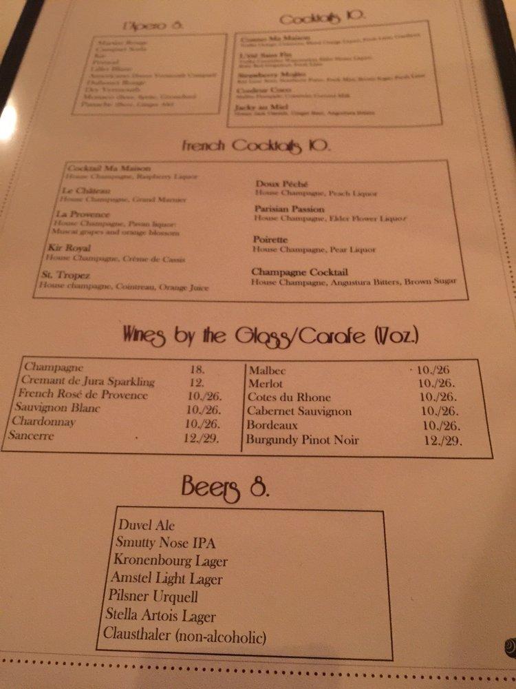 Menu at Ma Maison pub & bar, Boston