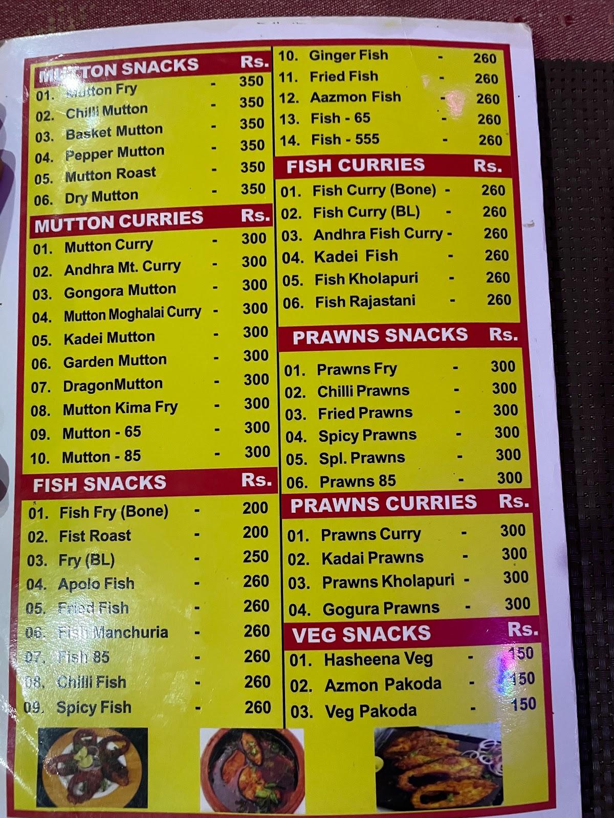 Menu at Santhi Family Restaurant, Guntur