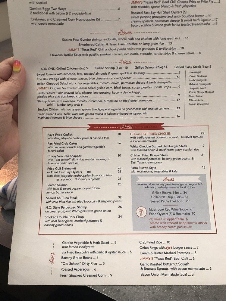 Carta de State Fare Kitchen & Bar, Houston