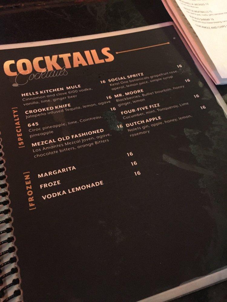 Menu at Ainsworth Social pizzeria, West New York