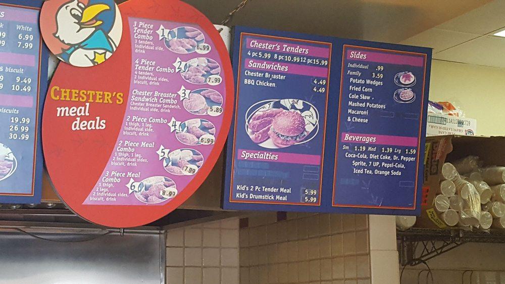 Menu at Chesters Fried Chicken, La Puente