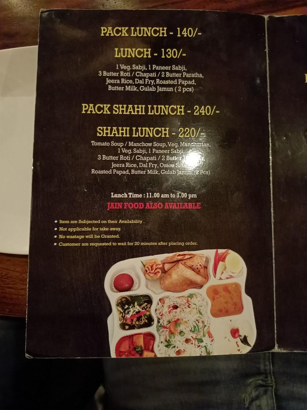 Menu at Bamboo The Restaurant, Bardoli